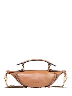LANCEL Origami Mini Zip Crossbody Bag - Brown
