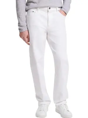 Michael Kors Straight-fit Stretch Denim Jeans - White