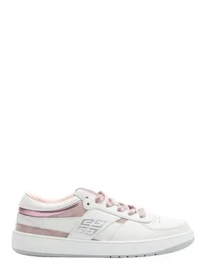 Givenchy Givenchy Panelled Leather Sneakers White And Pink
