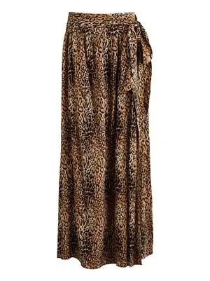 Melissa Odabash Elsa Print Maxi Skirt - Leopard