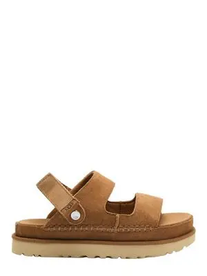 UGG Goldenstar Glide Flatform Sandals - Brown