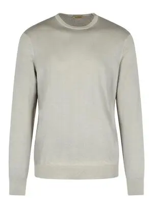 GRAN SASSO Cashmere Wool Crew Neck Sweater - Grey
