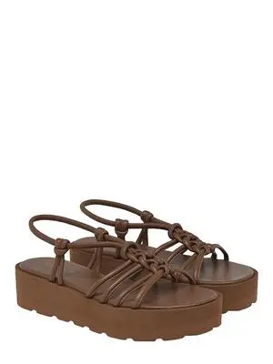 GIANVITO ROSSI Hebe Sandals - Brown Nappa Leather