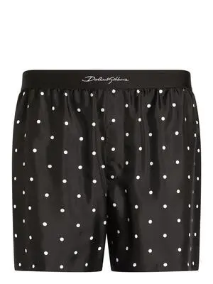 Dolce & Gabbana Ed Silk Regular-fit Boxer Shorts - Print