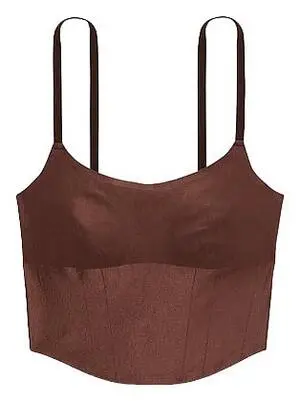 Victoria's Secret Shapewear Victoria Smoothingshimmer™ Cinched Tank Top - Brown