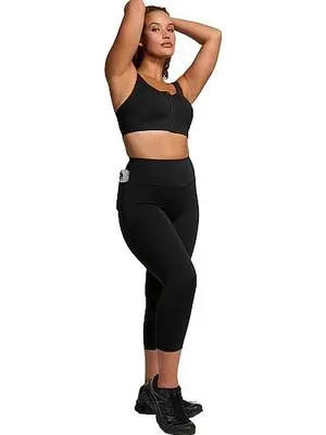 Victoria's Secret Vsx Elevate™ Capri Legging Black