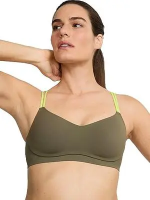 Victoria's Secret Vsx Elevate™ Chroma Contours Plunge Sports Bra - Green