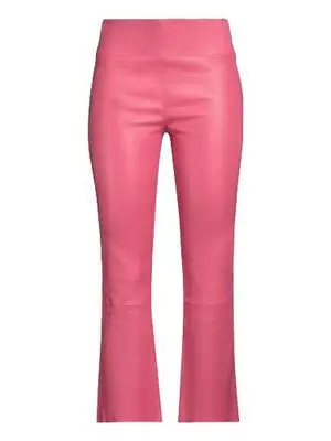 Sprwmn Leather Flared Pants - Pink