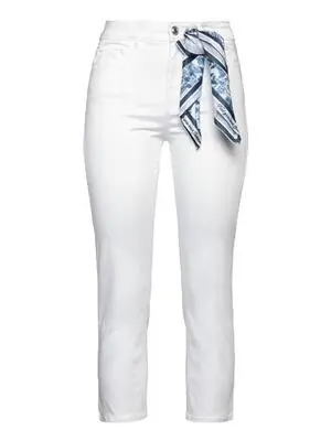 Guess Solid Slim-leg Pants - White
