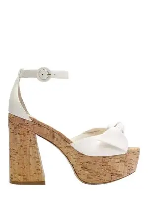 ALEXANDRE BIRMAN 120mm Maxi Clarita Sandals - White