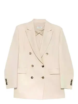 Alberto Biani Alberto Biani Double-Breasted Blazer Neutrals