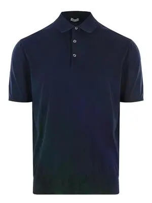 Caruso Jersey Polo Shirt - Blue