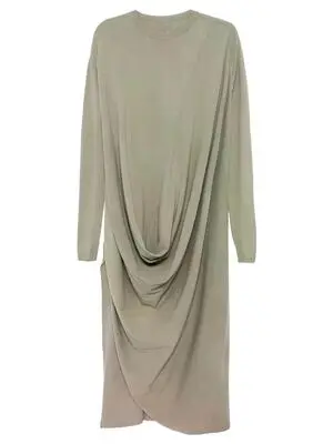 Rick Owens Draped Knitted Dress - Grey