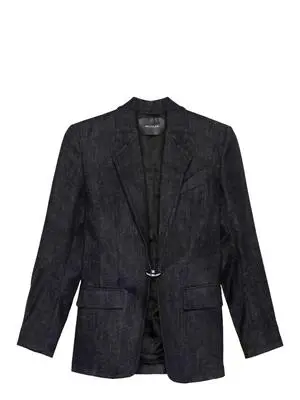 MUGLER Pierced Tailored Blazer - Blue
