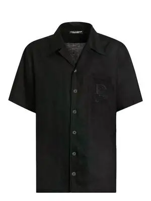 Dolce & Gabbana Embroidered-logo Shirt - Black