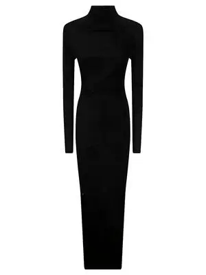 Khaite Norla Maxi Dress - Black