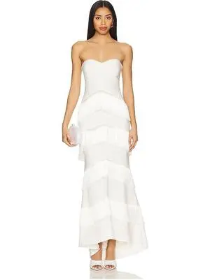 House Of Harlow 1960 X Hera Fringe Maxi Dress - Ivory