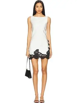 STONE COLD FOX X Camila Mini Dress - Ivory & Black