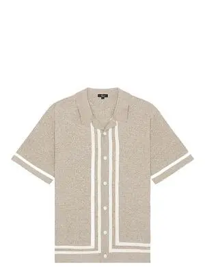 Rails Leo Button Down Shirt In Grey - Oat Grey Melange