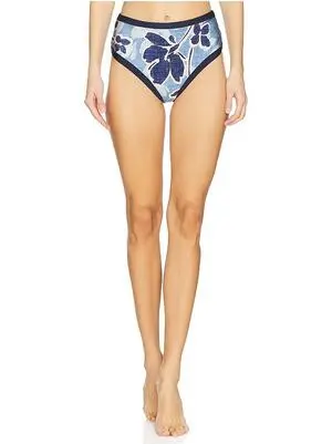 Simkhai High Waist Bottom - Blue Hydrangea Floral