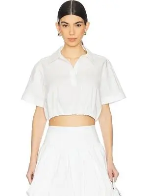 Simkhai Nicky Crop Top - White