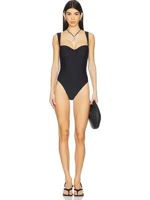 Simkhai Kyle Bustier One Piece - Black