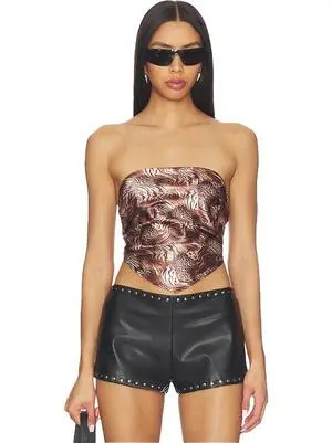 Superdown Cosima Top - Animal Multi