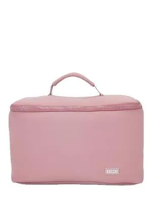 KUSSHI Neoprene Large Train Case - Mauve & Stone