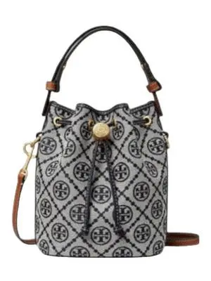 TORY BURCH Tory Burch T Monogram Mini Bucket Bag