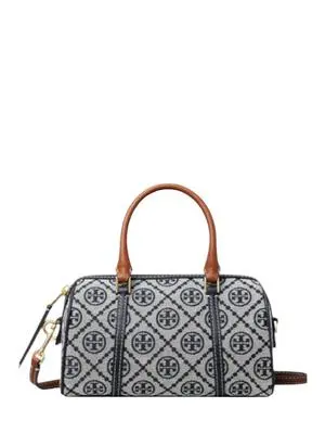 Tory Burch T Monogram Mini Barrel Bag - Navy Blue