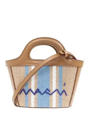 Marni Tropicalia Micro Bag - Cigar/opal/lily White