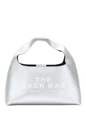 Marc Jacobs The Metallic Leather Mini Sack Bag - Silver
