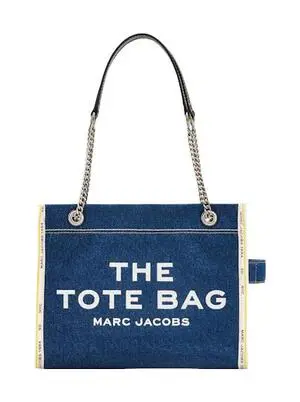 Marc Jacobs The Denim Chain Medium Tote - Dark Wash