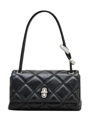 Marc Jacobs The Mini Quilted Leather Dual Shoulder Bag - Black