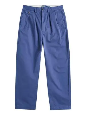 Polo Ralph Lauren Whitman Pleated Chino Trousers - Light Navy
