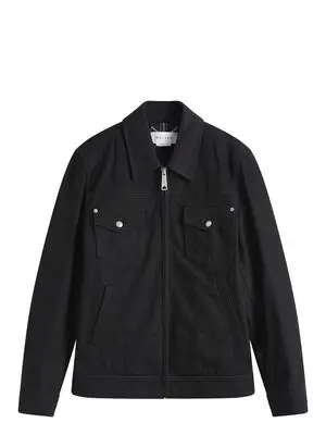 Alexander McQueen Denim Zip Blouson - Black