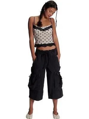 Free People Ashton Crop Pants - Washed Black