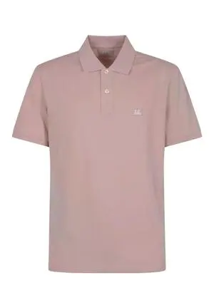 C.P. COMPANY Logo-patch Polo Shirt - Pink