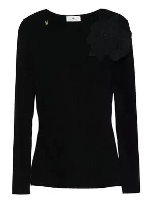 ELISABETTA FRANCHI Elisabetta Franchi Floral-Appliqué Top