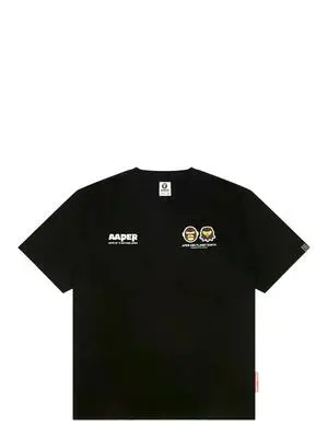 AAPE BY *A BATHING APE® Logo-print Cotton T-shirt - Black