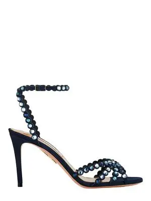 AQUAZZURA 85mm Tequila Sandals - Blue