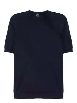 Fedeli Fine-knit T-shirt - Blue