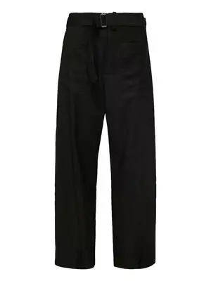 N°21 Belted Trousers - Black