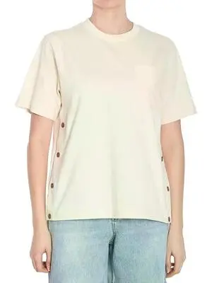 Moncler T-shirt With Pocket - White