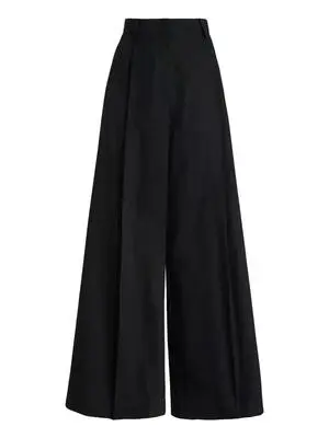 Mantū Wide-leg Trousers - Black