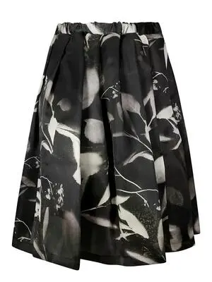 Comme Des Garçons Printed Skirt - Black