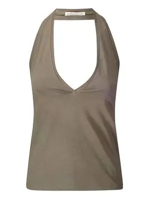 STEFANO MORTARI Stefano Mortari Open-Back Tank Green