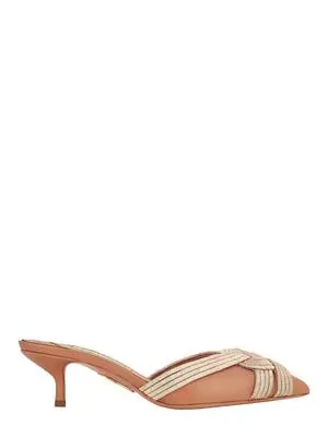 AQUAZZURA 50mm Felix Mules - Pink