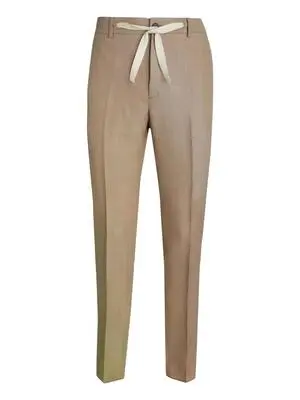 Brian Dales Tapered Trousers - Neutrals