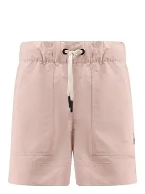 Moncler Nylon Shorts Pink